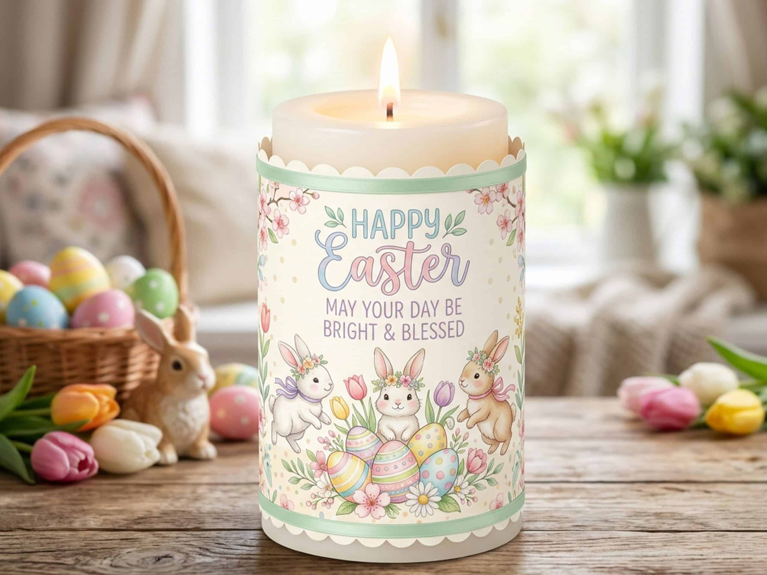 K-O26-019 | Easter Candle – Happy Easter Pastel - CSE - Cosmetic ...